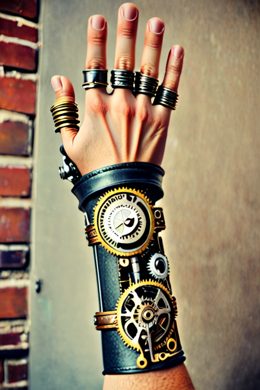 a steampunk arm
