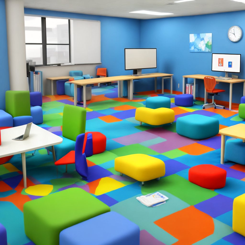 "Picture an animated scenario where a unique character, enters a ...