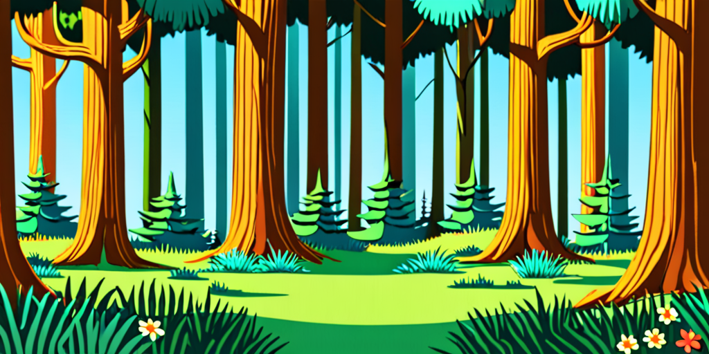 cartoon forest