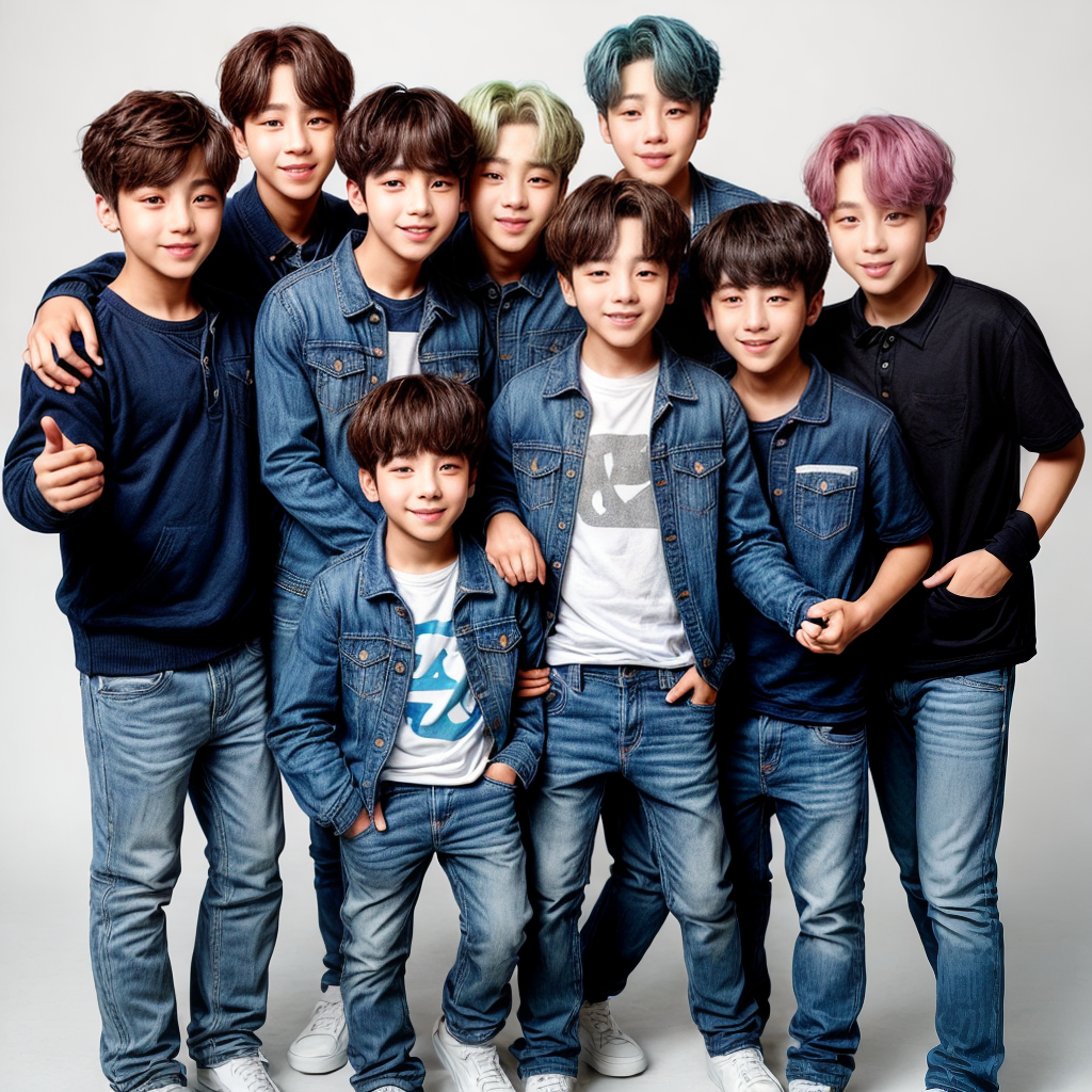 bts jungkook with kids