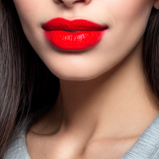 Red woman lips