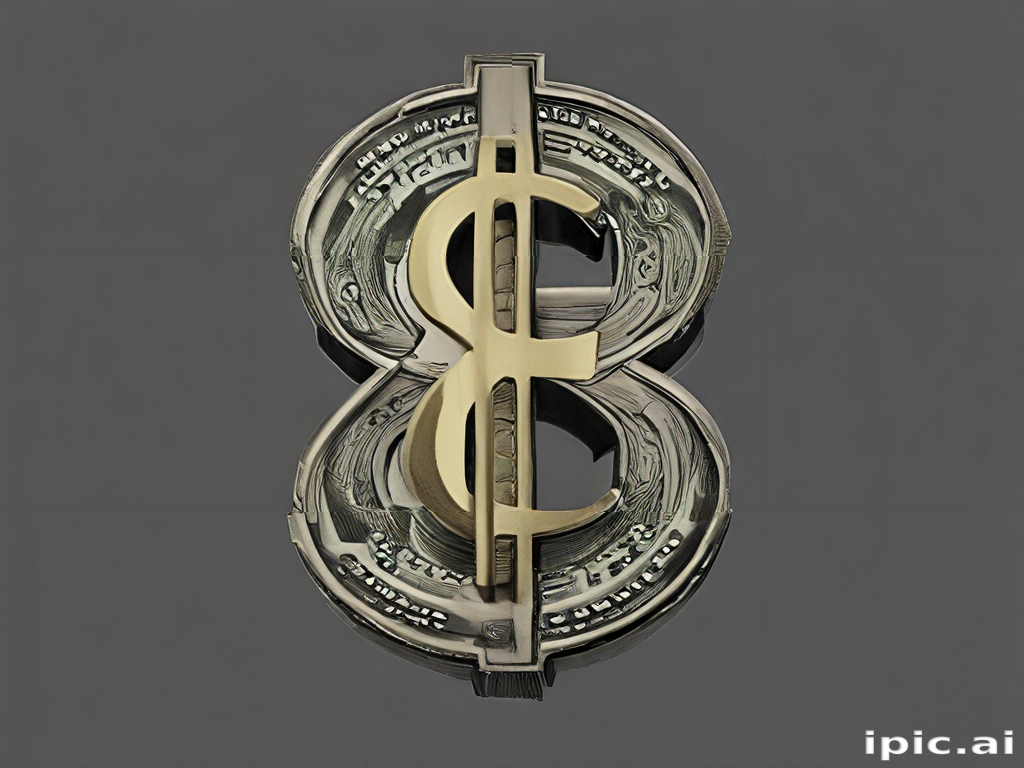 Creative Representation of Money Symbol with Dollar Sign and Eight Shape