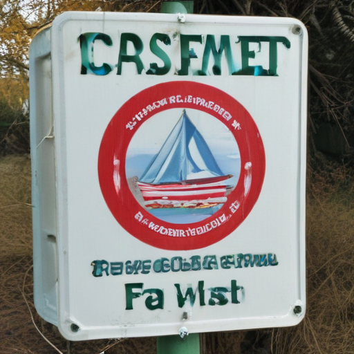 'Budget Seaside Getaways' caravan park entrance sign in Whitby
