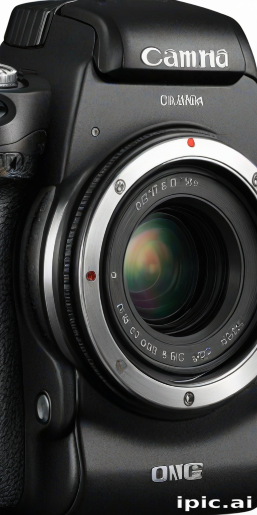 Close-Up of a Professional Camera Showcasing Its Lens and Features