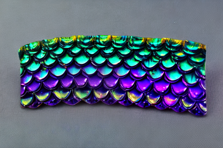 dragon scales, photographic quality iridescent purple/blue/yellow/green