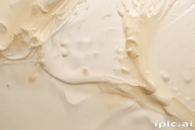 Abstract Swirls of Creamy Beige Texture on a Smooth Surface
