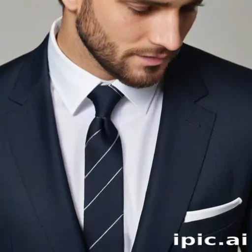 Stylish Man in a Tailored Suit with a Classy Tie and Pocket Square