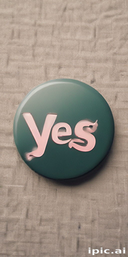 Bold Green Button with the Word 'Yes' Emphasizing Positive Affirmation ...