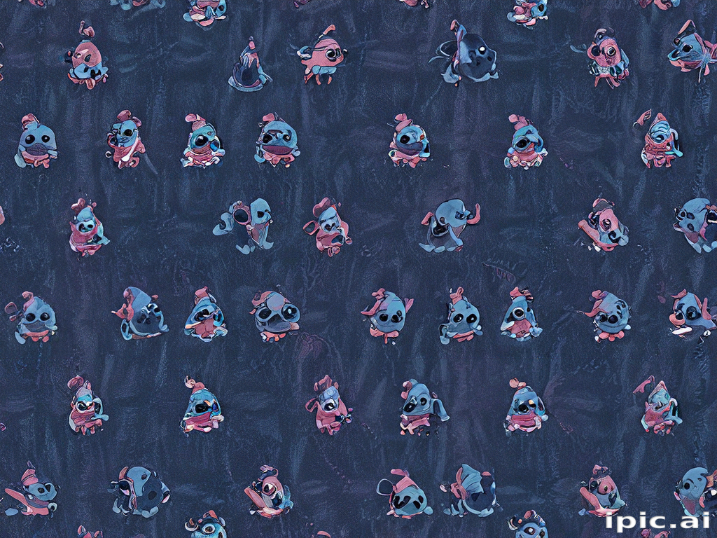 Colorful and Whimsical Characters in a Playful Patterned Background Design.