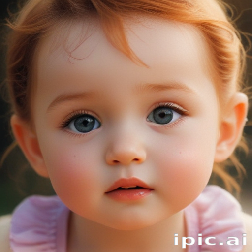 A Close-Up Portrait of a Young Child with Beautiful Blue Eyes.