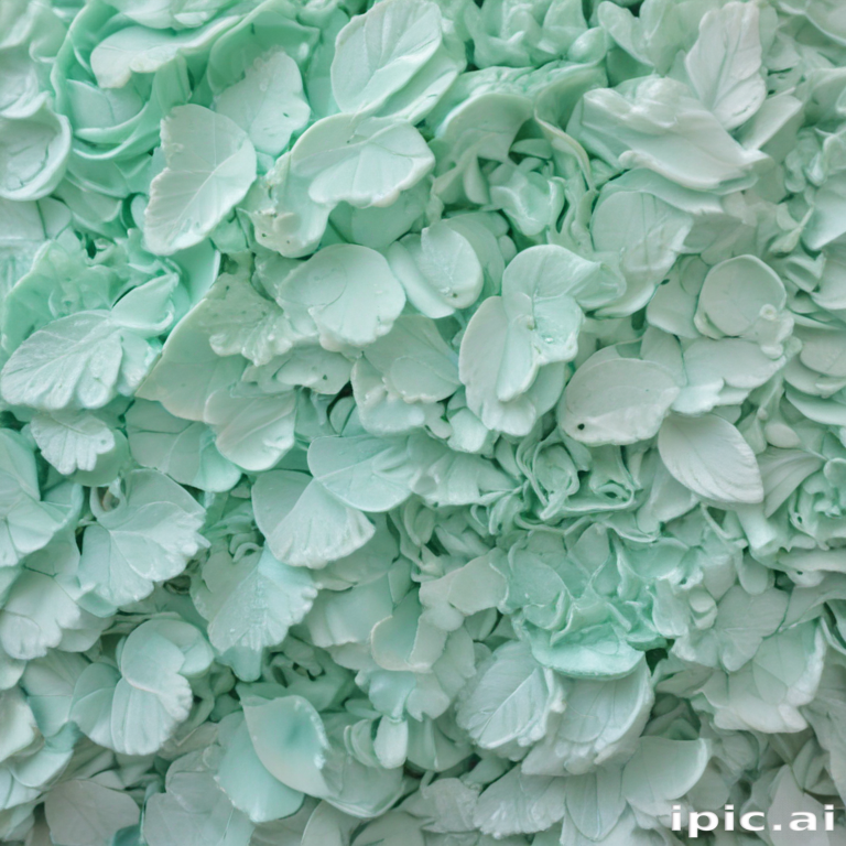 A Beautiful Arrangement of Soft Mint Green Butterfly-Shaped Petals on ...