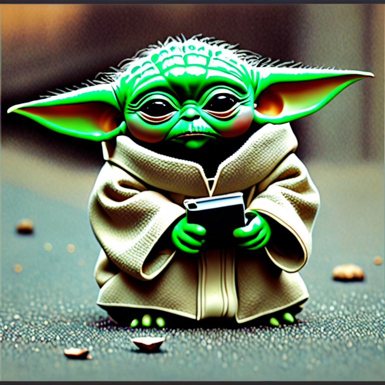 baby yoda, sad