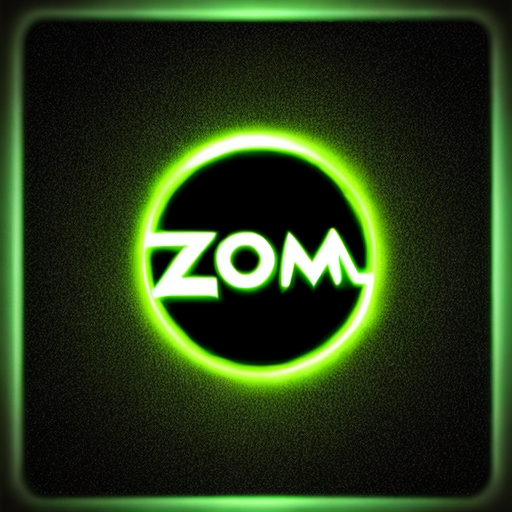 the name Zonia that is glowing green in front of a black background.