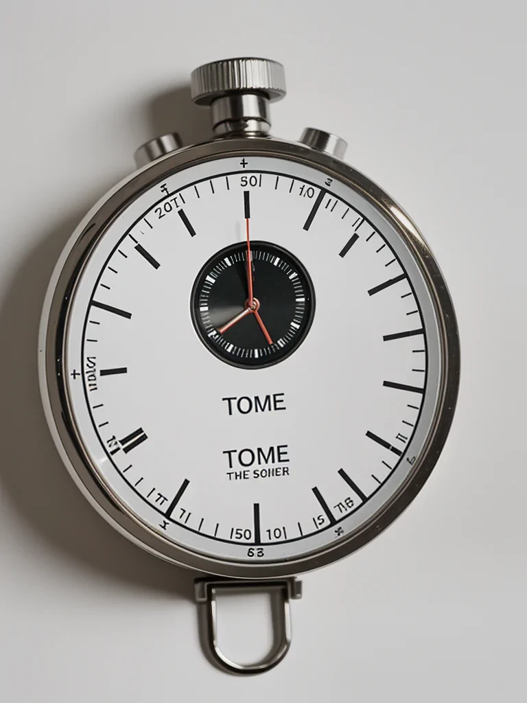 Classic Stopwatch Displaying Time with Elegant Design and Minimalist ...