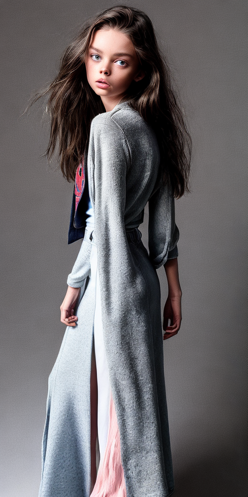 Meika woollard with large eyes in a dark room pointing a flashlight at face