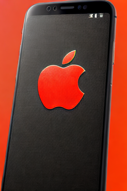 logo,3D, iphone apple,fire,smoke,add name for logo"RED APPLE"