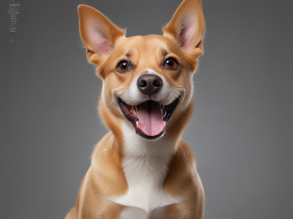 A Joyful Dog with Bright Eyes and a Cheerful Smile Portrait.