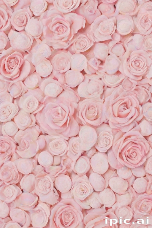 Beautiful Arrangement of Soft Pink Roses Creating a Romantic Floral ...