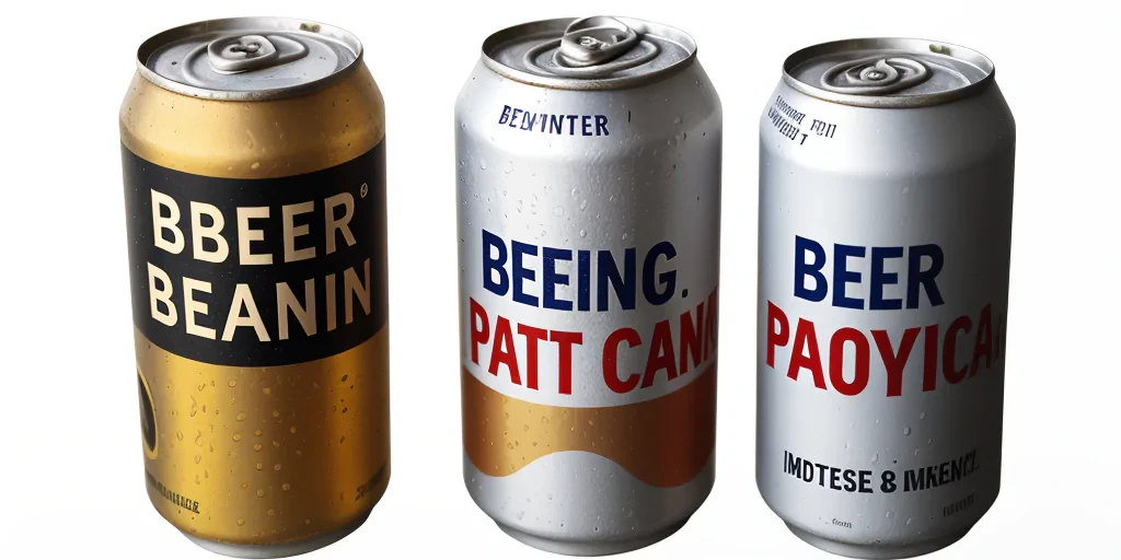 Creative and Humorous Beer Can Designs Featuring Playful Name ...