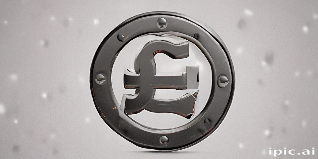 Stylized Euro Symbol Encased in a Metallic Circular Design on Display