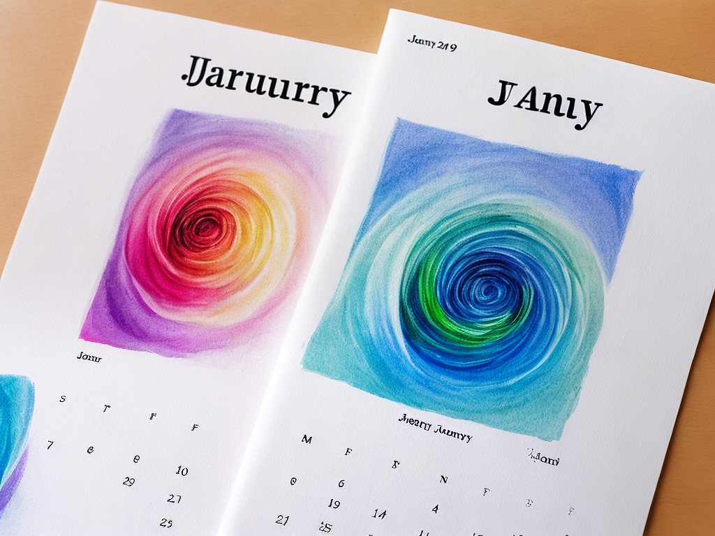 Ms. Janurary calendar page with the word Janurary printed on it
