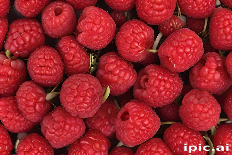 Fresh and Juicy Raspberries Piled Together, Showcasing Their Bright Red ...