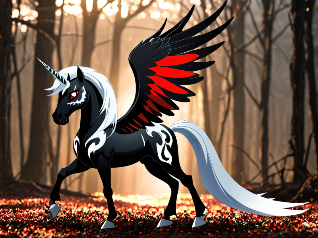 mlp pony necromancer mare dark alicorn with white markings on face red ...