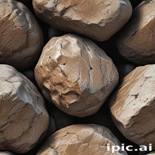 Close-Up View of Various Natural Stones with Unique Textures and Patterns
