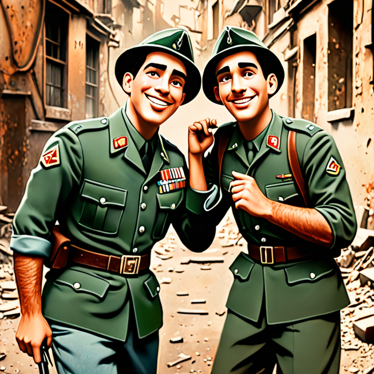 Create the cover of a Disney film named after Kush and Gusta, about 2 ...