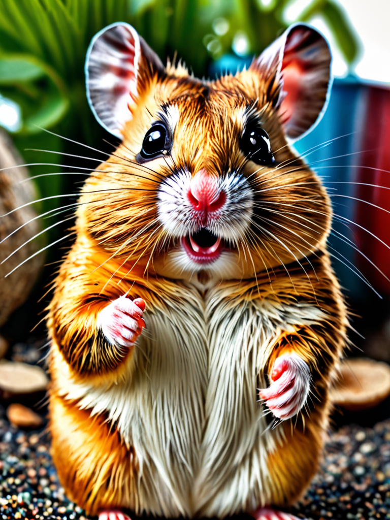 Make an angry hamster