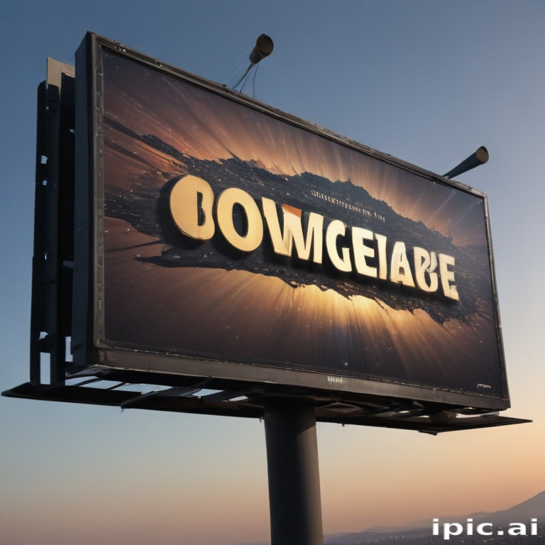 Bold and Eye-Catching Billboard Displaying a Unique and Creative Design