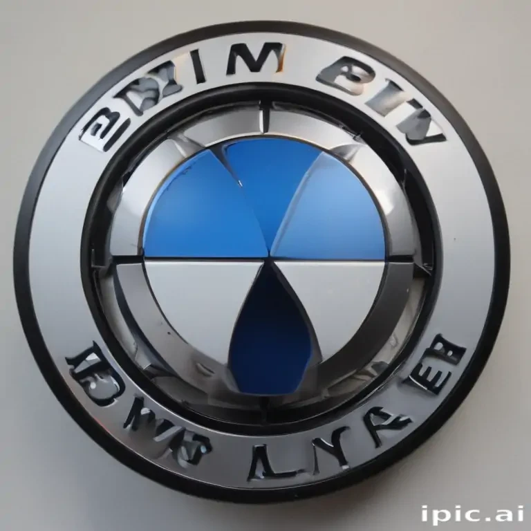 Iconic BMW Emblem Featuring Stylish Blue and Silver Design Elements