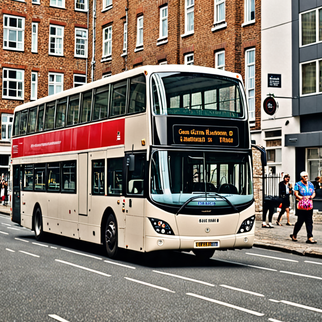A huge bus