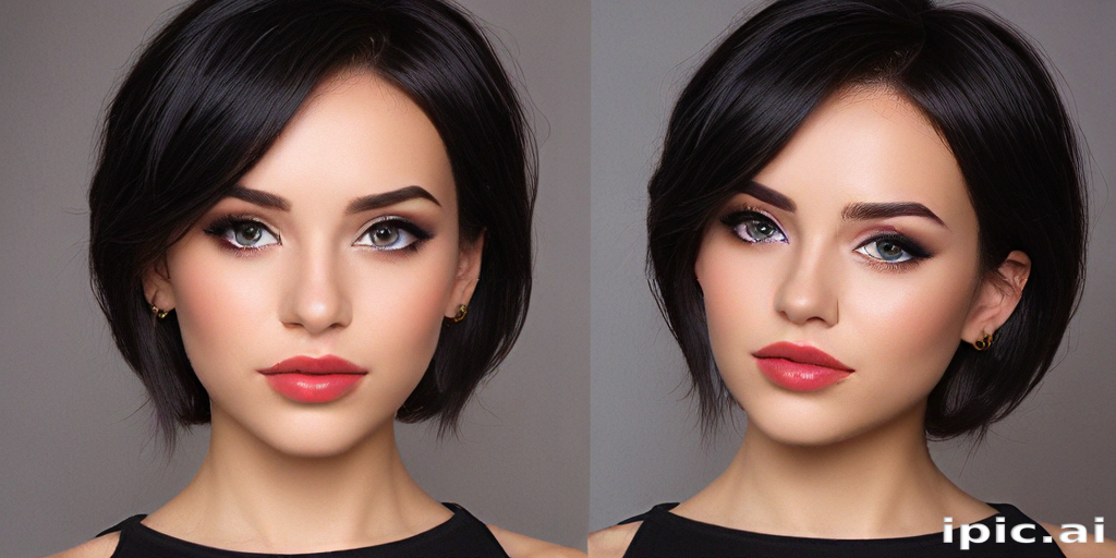 Stunning Split Portrait Highlighting Two Distinct Makeup Styles and ...