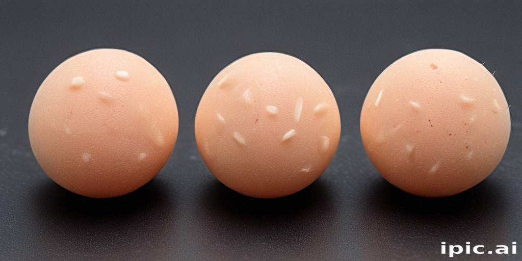 Three Realistic Eggs Displaying Unique Textures and Subtle Variations ...