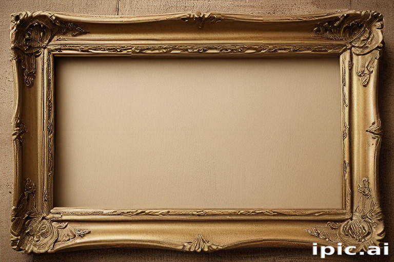 Elegant Vintage Picture Frame Ready to Showcase Your Cherished Memories