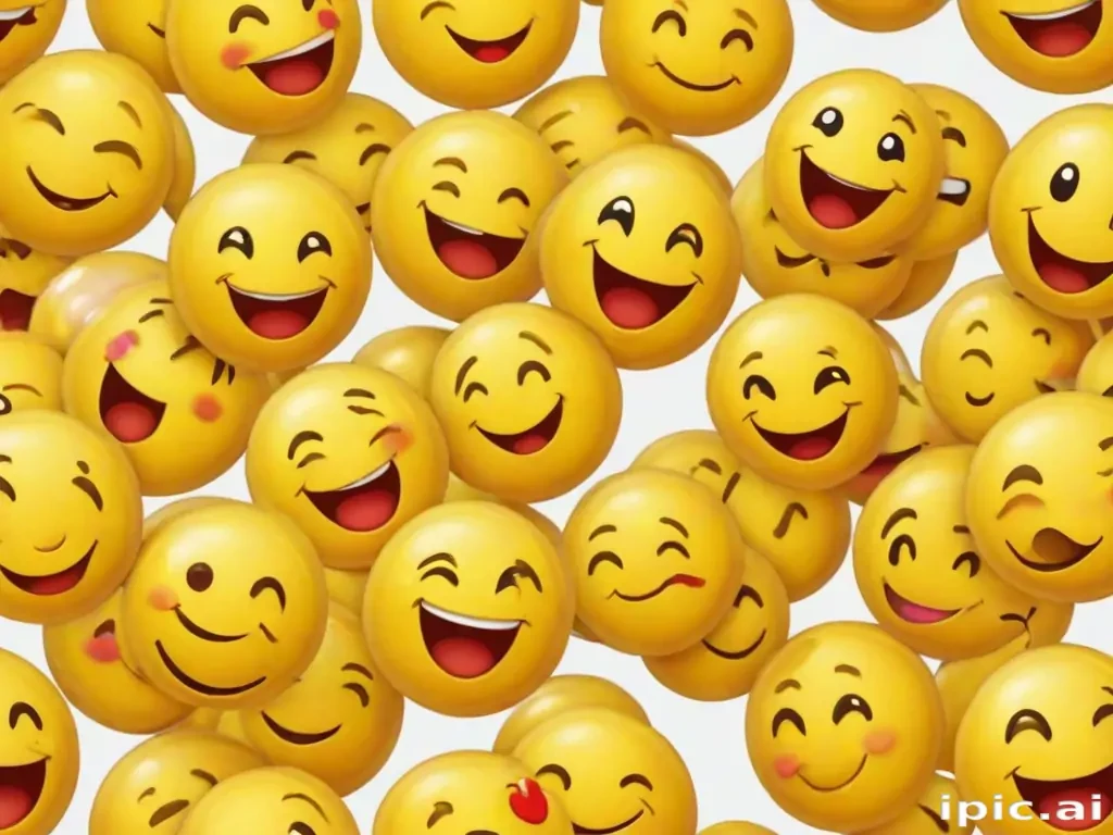 A Colorful Collection of Joyful Emoji Faces Spreading Happiness Everywhere