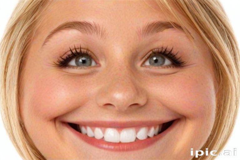 Bright and Cheerful Woman with a Radiant Smile and Sparkling Eyes