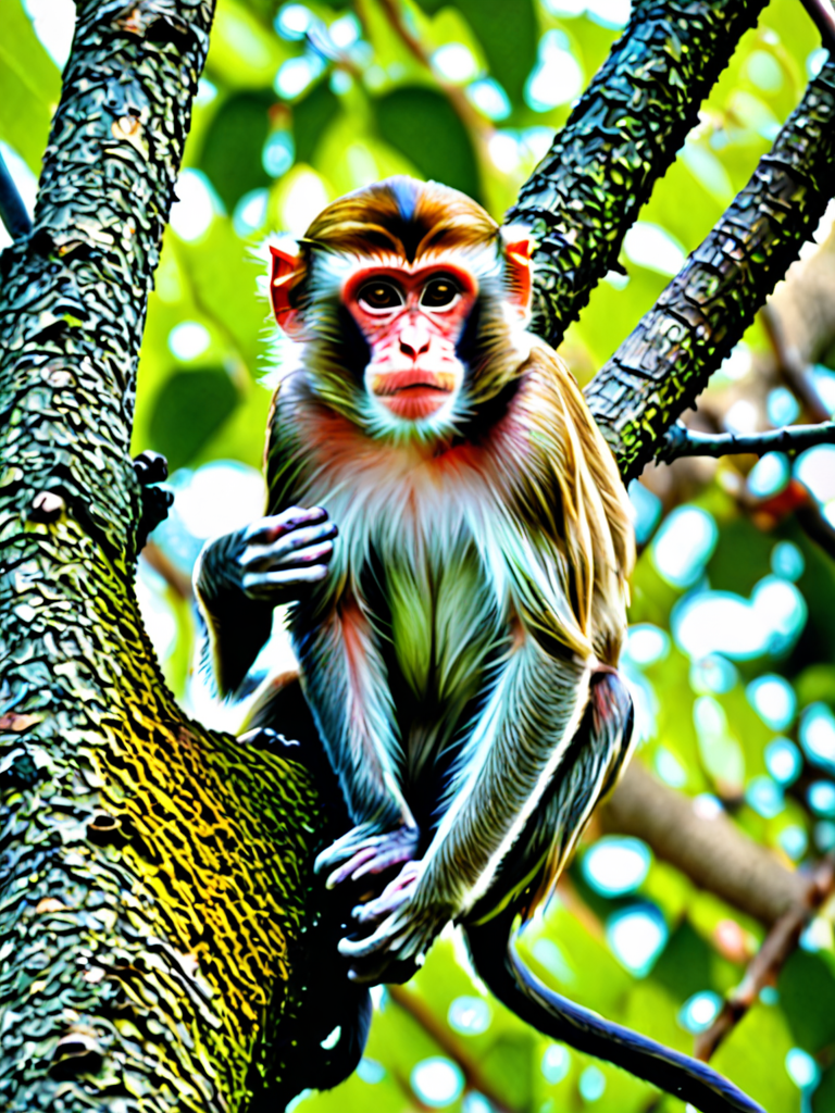 monkey in a tree