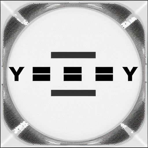 Stylized Graphic Featuring the Bold YEEZY Logo in a Unique Design