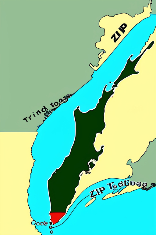 Illustrative Map Highlighting Trindadoge and Zip Techbag Areas with ...
