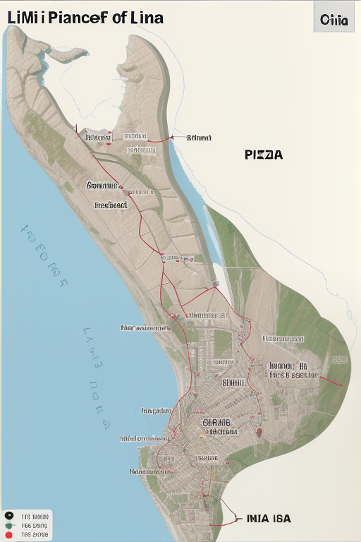 Detailed Map of Lima's Metro System and Surrounding Areas in Peru
