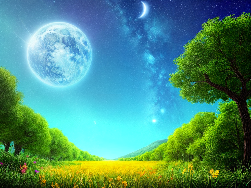 Create an image that represents a mystical experience