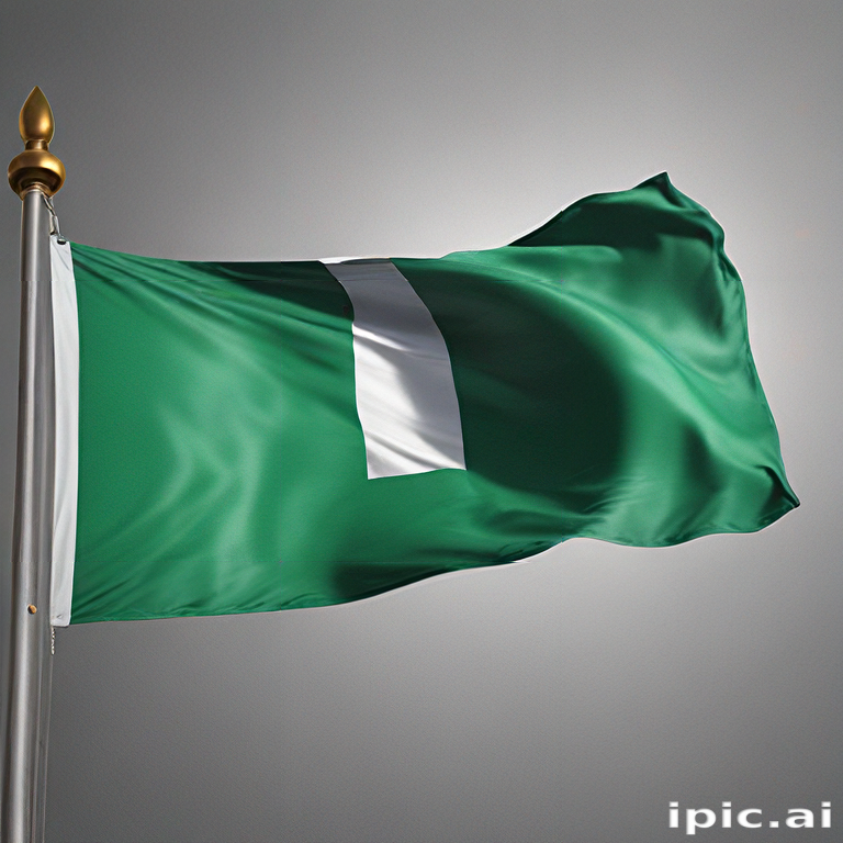 Vibrant Green Flag with a Distinctive White Vertical Stripe Symbolizing ...