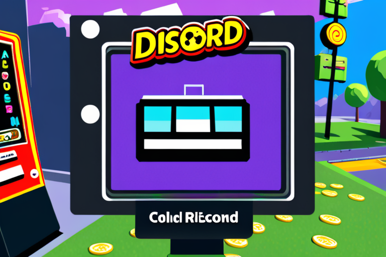 Discord logo arcade