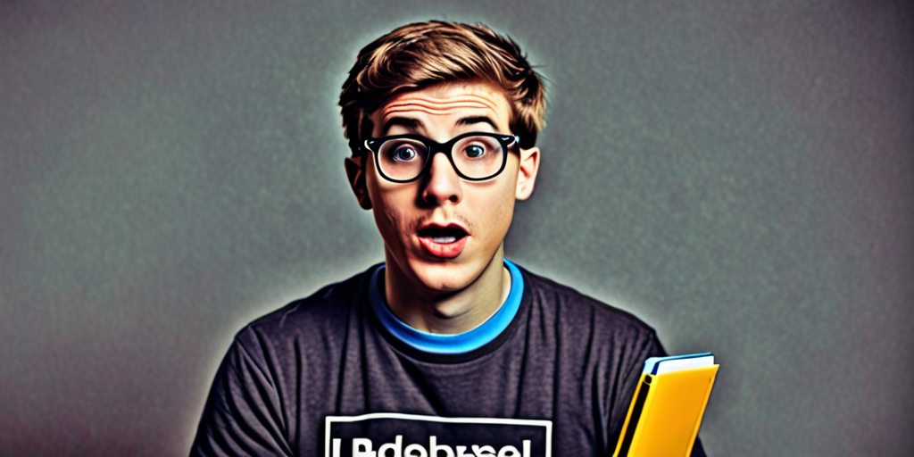 nerd consumed by intelligence