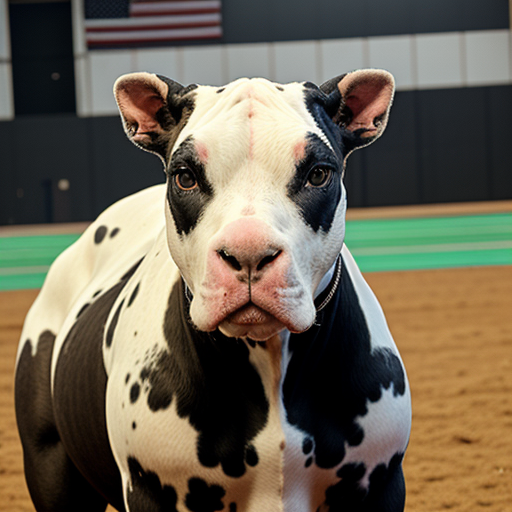 A Majestic Black and White Dairy Cow Staring Intently at the Camera