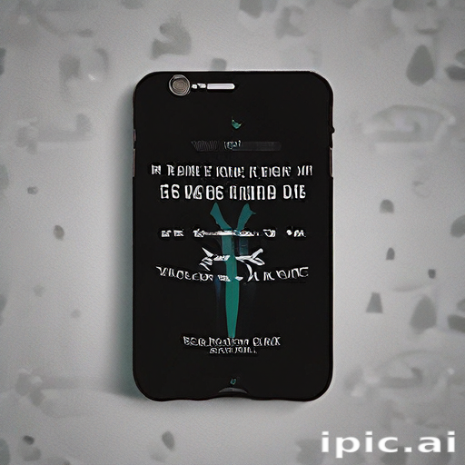 Creative Smartphone Case Design Featuring Abstract Text and Graphic ...