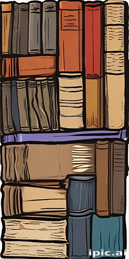An Array of Colorful Books on a Cozy Library Shelf
