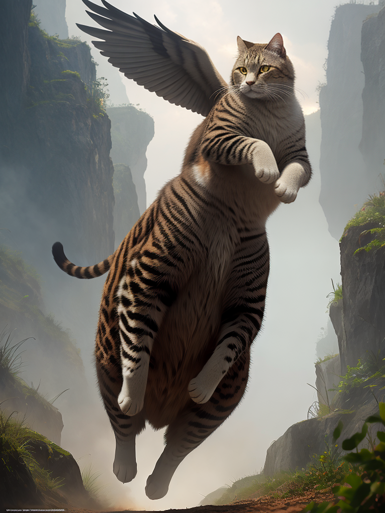 flying cat
